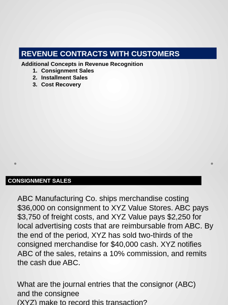 Revenue-Contracts-Additional-Concepts | PDF