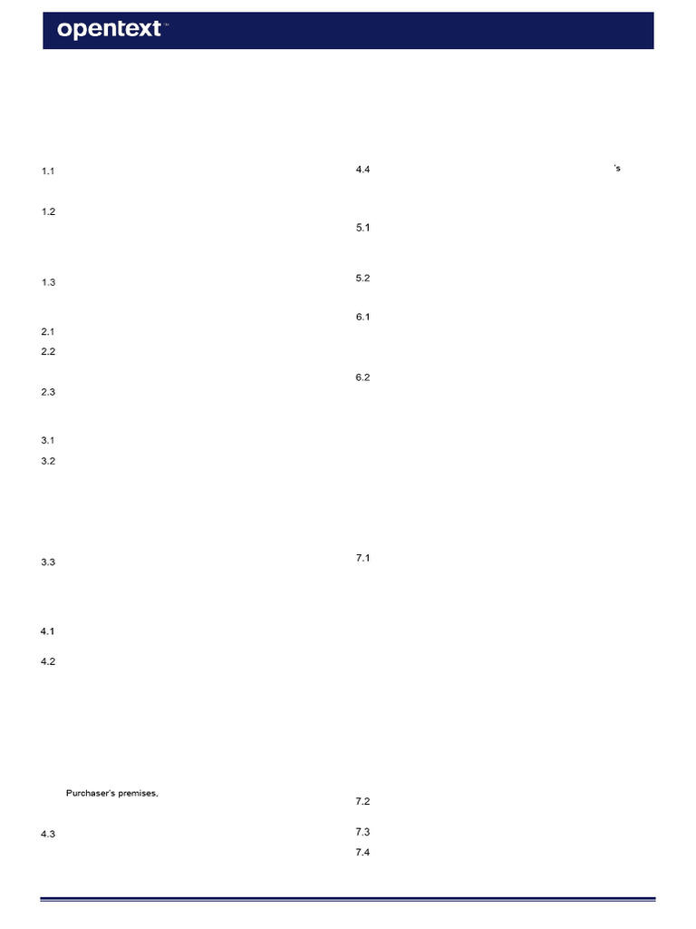 OpenText Purchase Order Terms Italy | PDF | Indemnity | Alternative ...