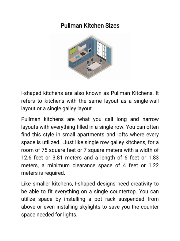 Pullman Kitchen | PDF