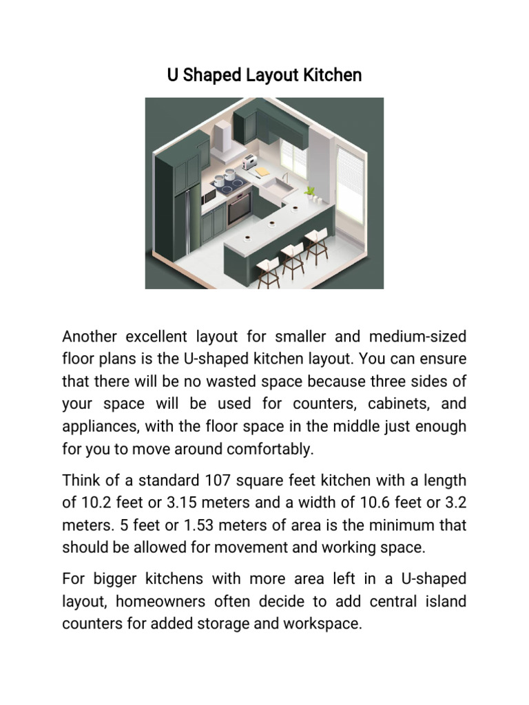 U Shaped Layout | PDF