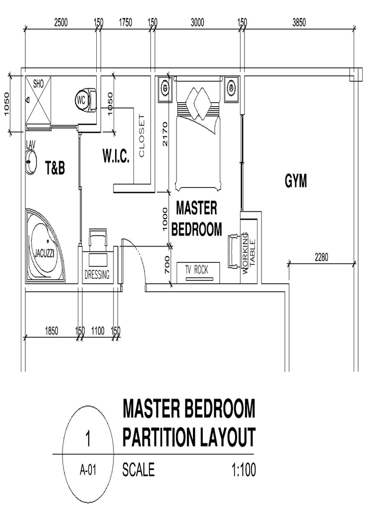 Master Bedroom Partition Layout | PDF