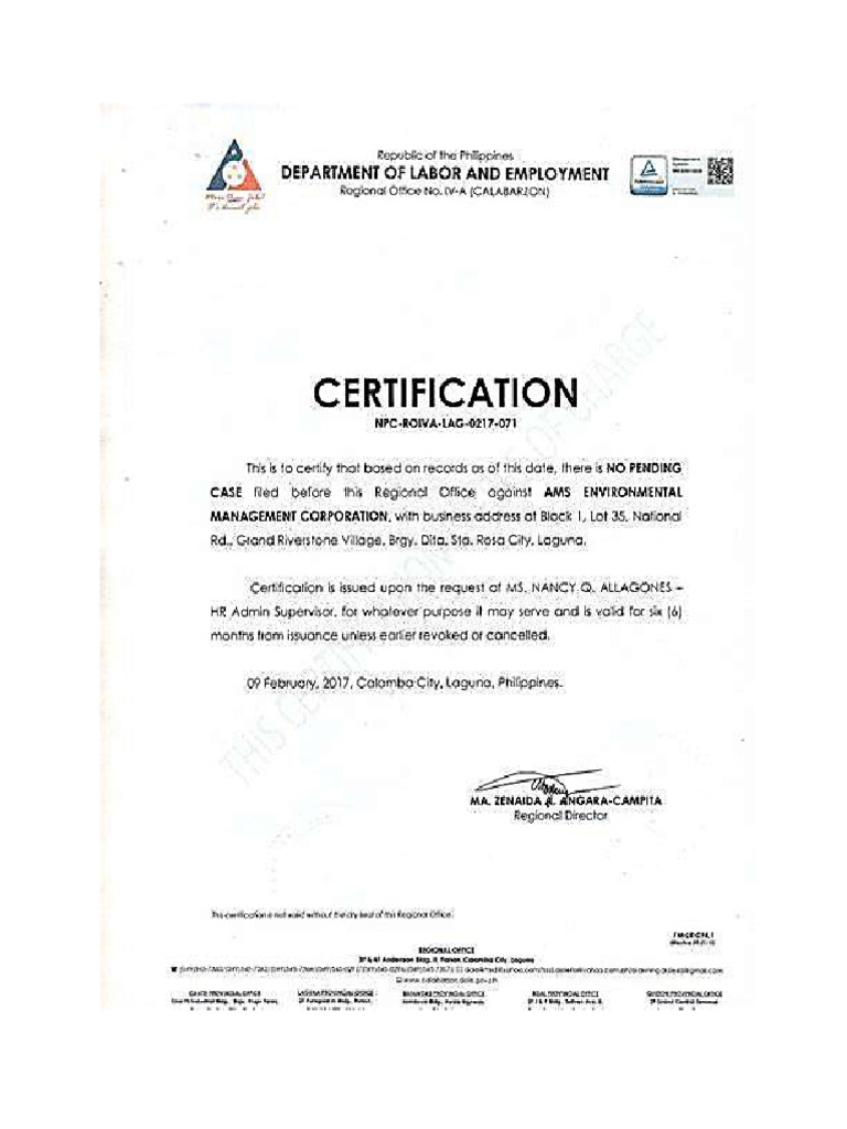 No Pending Case | PDF