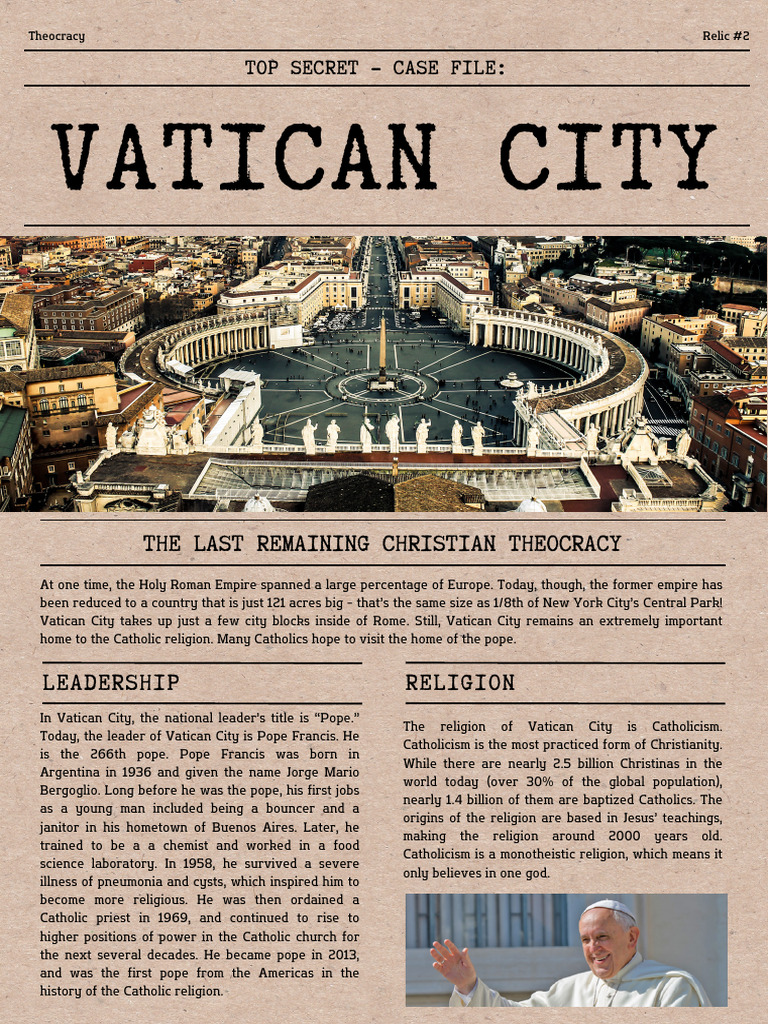 Vatican City is cool | PDF | Catholic Church | Holy See