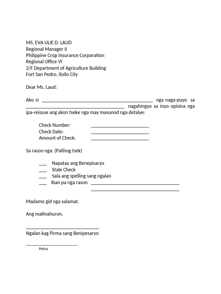 Check Reissuance | PDF