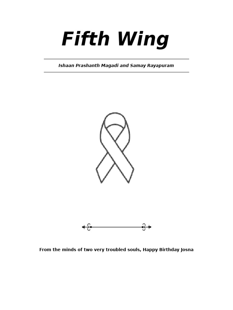 The Fifth Wing: A Parody Adventure | PDF