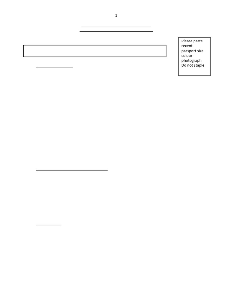 Sports Coach Application Form | PDF
