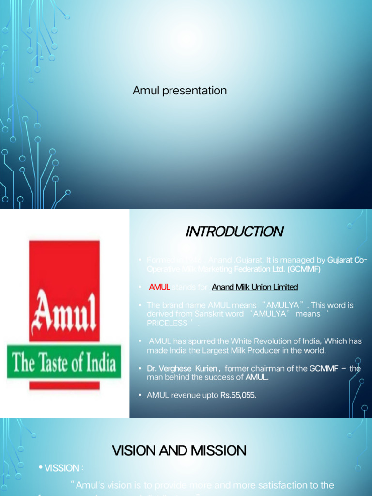 Amul Presentation | PDF