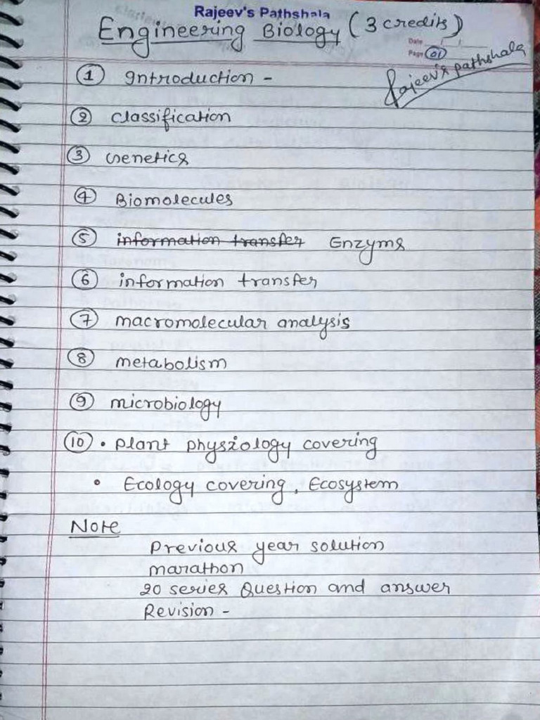 Biology 3rd Sem Mod 01 To 06 Cropped Pdf