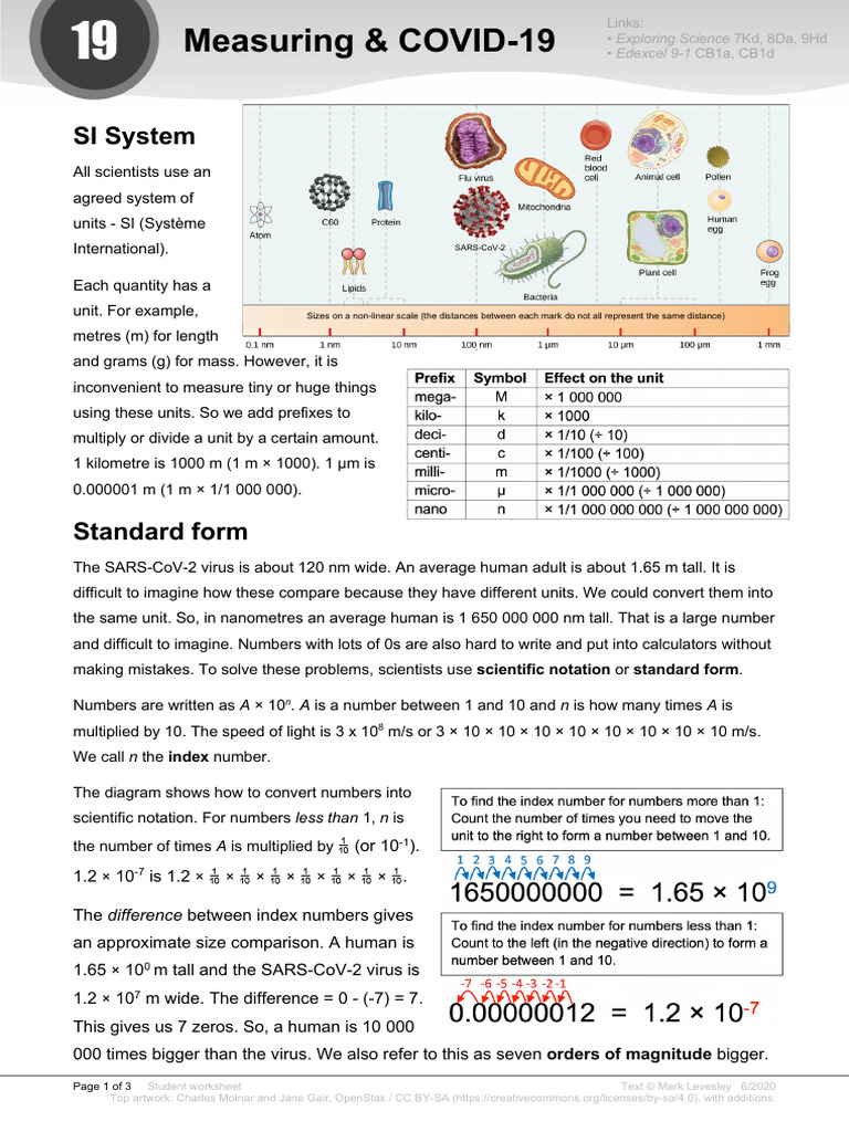 Understanding SI Units and Scientific Notation | PDF | International ...