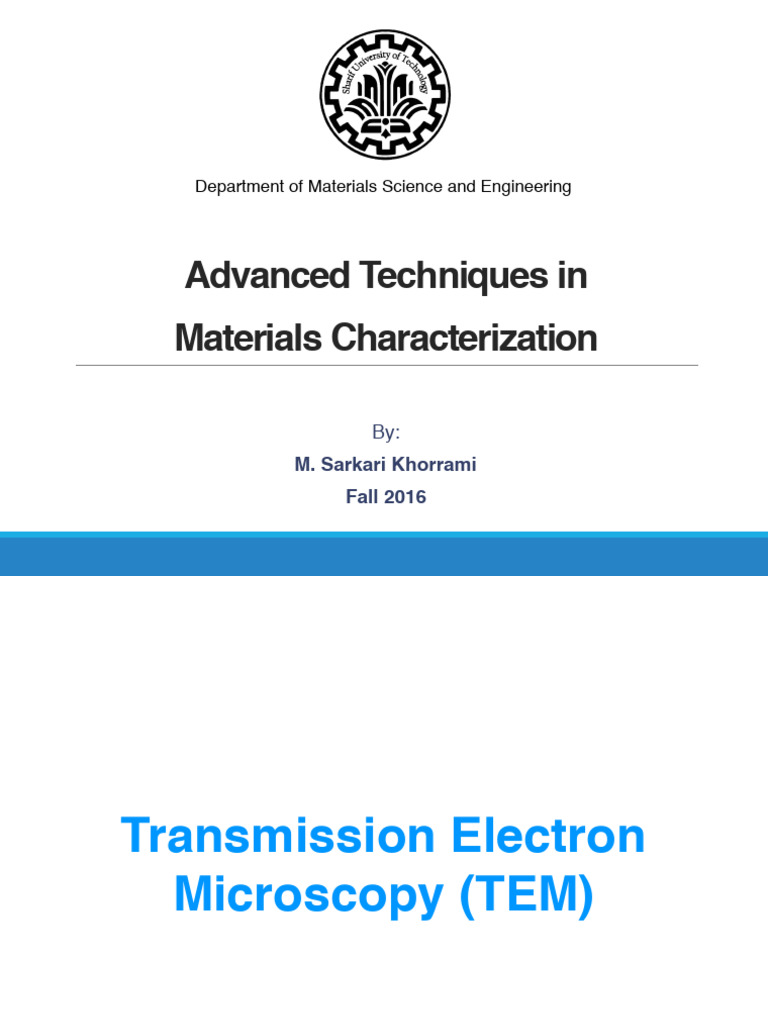 Lecture Electron Microscopy Part 5 | PDF | Transmission Electron Microscopy | Dislocation