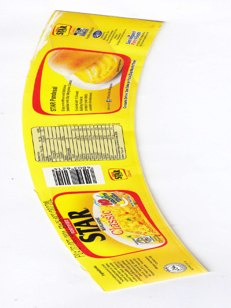 Star Margarine Classic 100 G | PDF