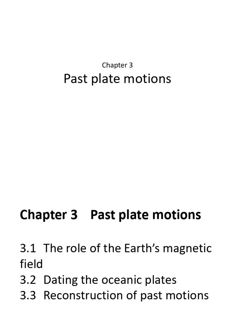 Past Plate Motions and Magnetization | PDF | Earth's Magnetic Field | Earth