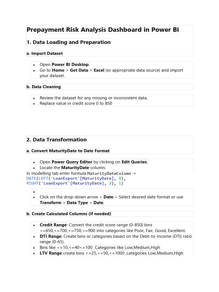 Bi Dashboard Loan Report | PDF | Loans | Prepayment Of Loan