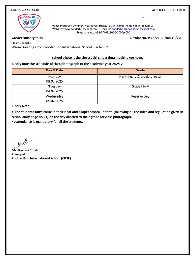 209 - Class Photo 2024-25-1 | PDF