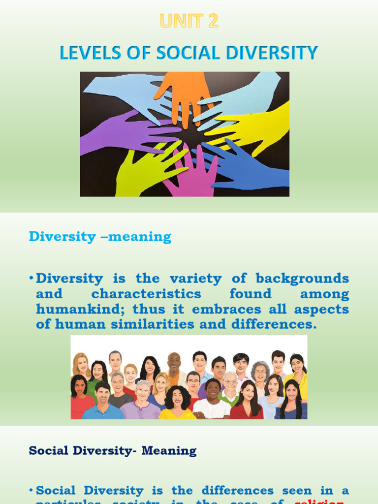 Social Diversity Meaning Definition B.ED Paper 2 | PDF | Caste