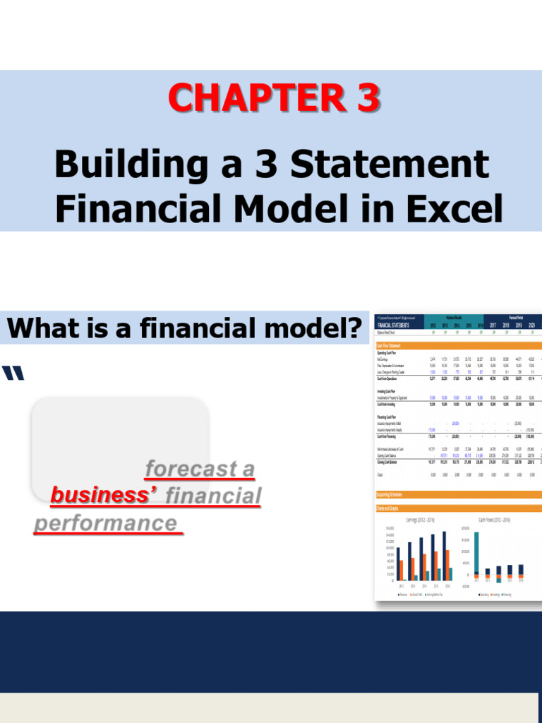 Chapter 3 Building A 3 Statement Financial Model - Course Presentation ...