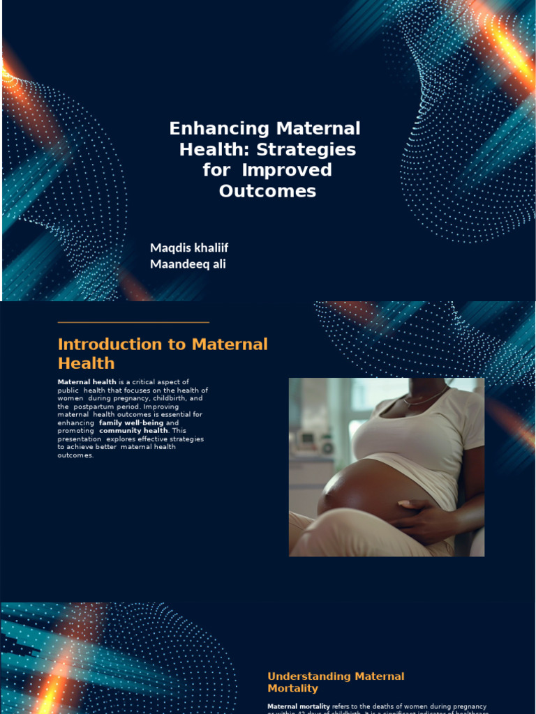 Slidesgo Enhancing Maternal Health Strategies For Improved Outcomes ...