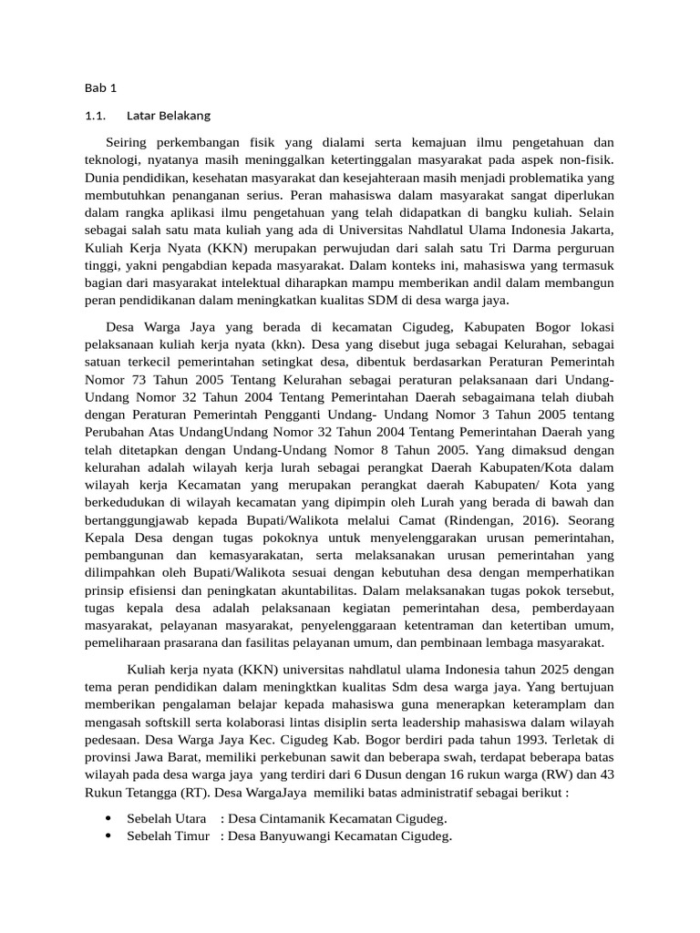 Bab 1 laporan | PDF