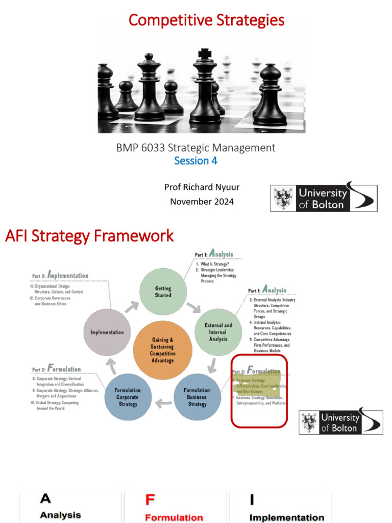 Competitive Strategies in Business Management | PDF | Strategic ...