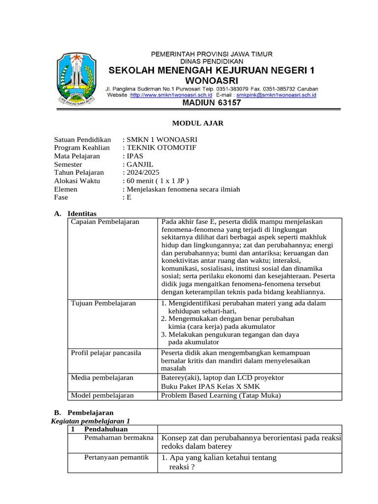Modul Kolaborasi TO - IPAS - REDOKS | PDF