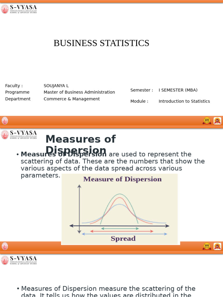 Measures of Dispersion | PDF | Standard Deviation | Variance