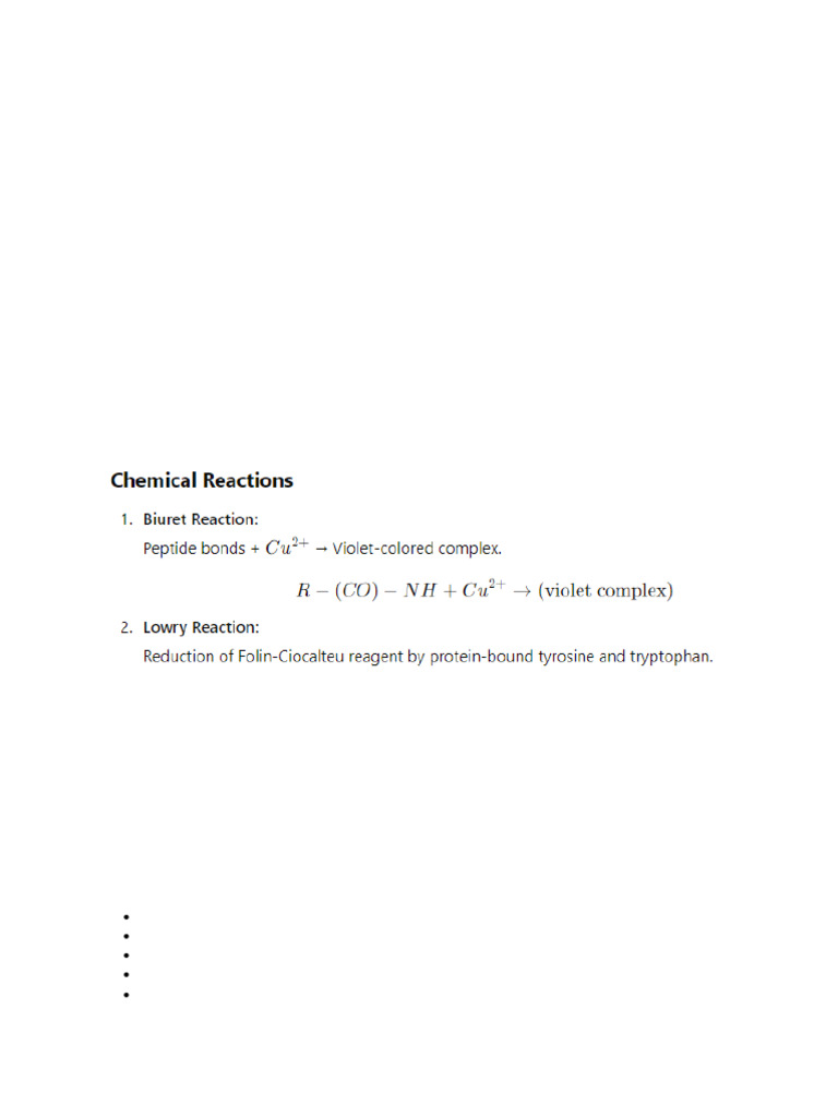 Protein Analysis: Biuret & Lowry Methods | PDF | Chemistry | Analytical ...