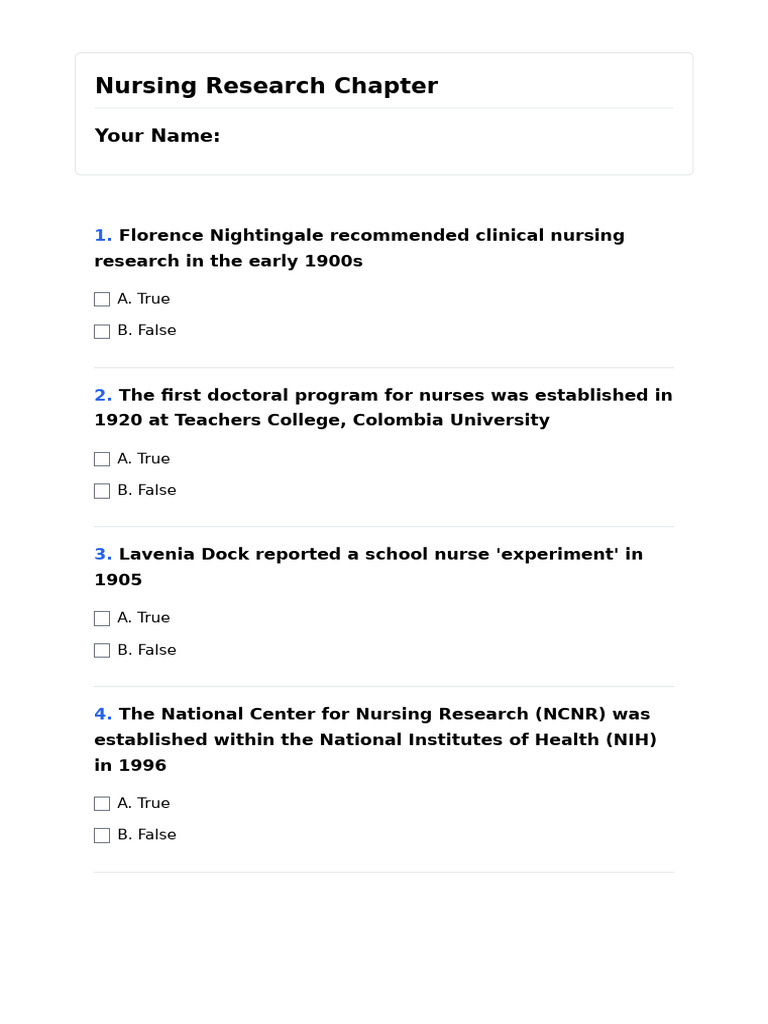 Nursing Research Chapter | PDF