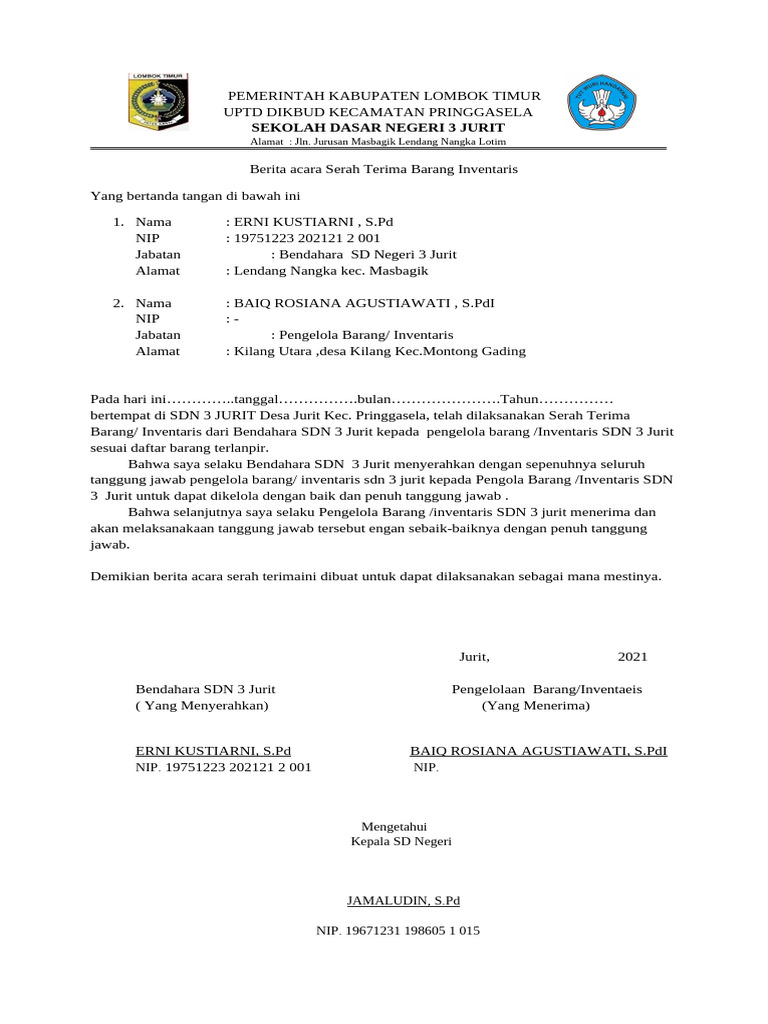 Berita Acara T123-2022 | PDF