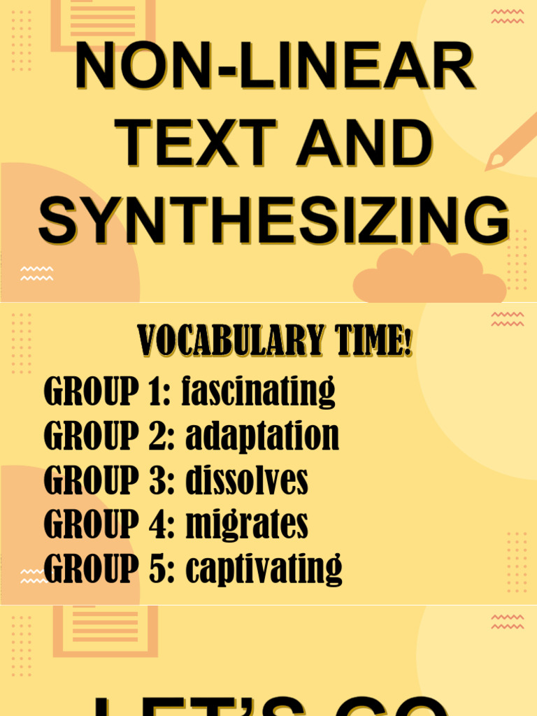 2. Non-linear Text and Synthesizing | PDF
