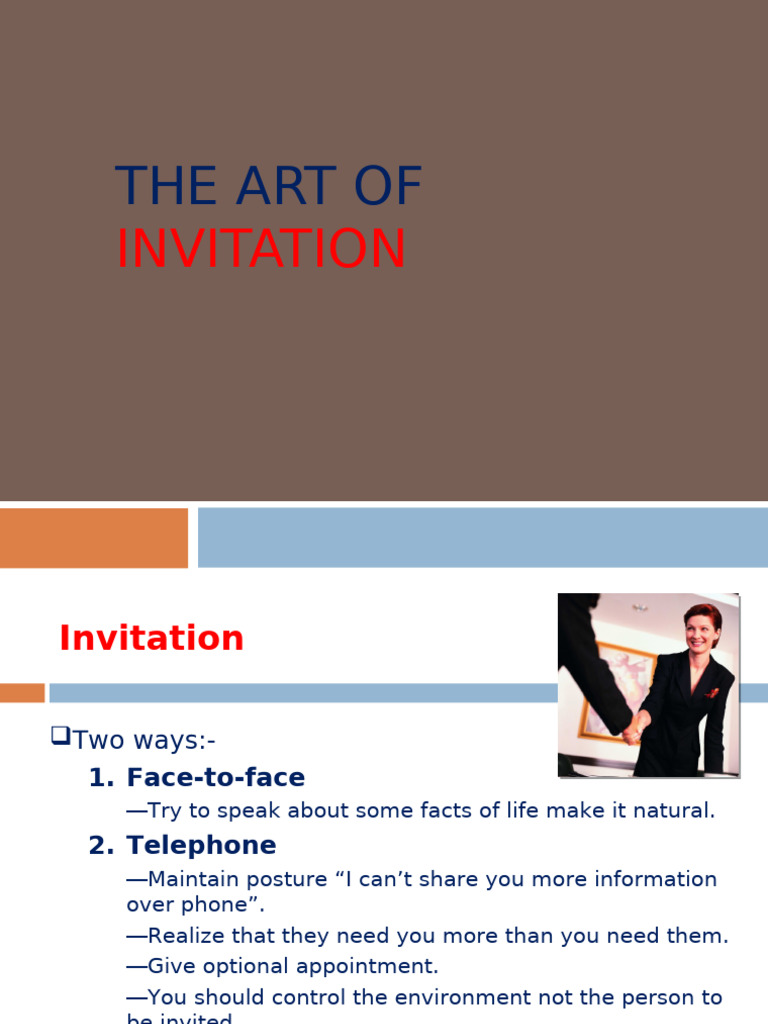 Mastering Effective Invitations | PDF