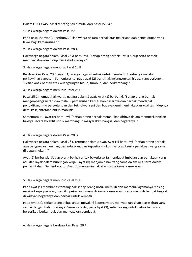 Dalam UUD 1945 | PDF