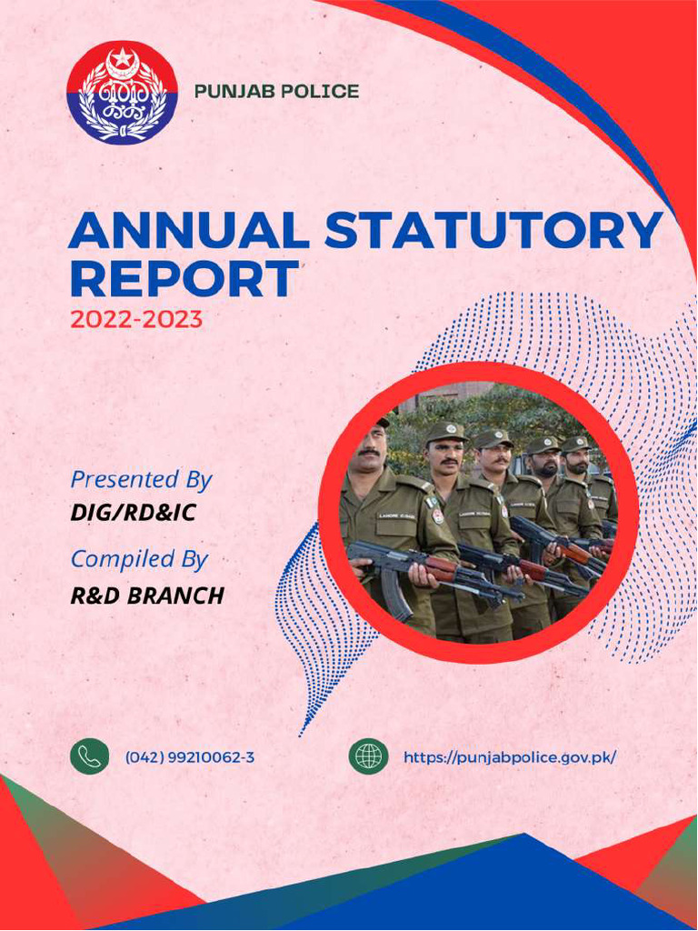 Annual Statutory Book 2022-23 | PDF | Constable | Criminal Justice