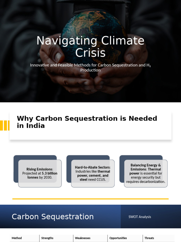 Navigating Climate Crisis | PDF | Carbon Sequestration | Climate Change ...