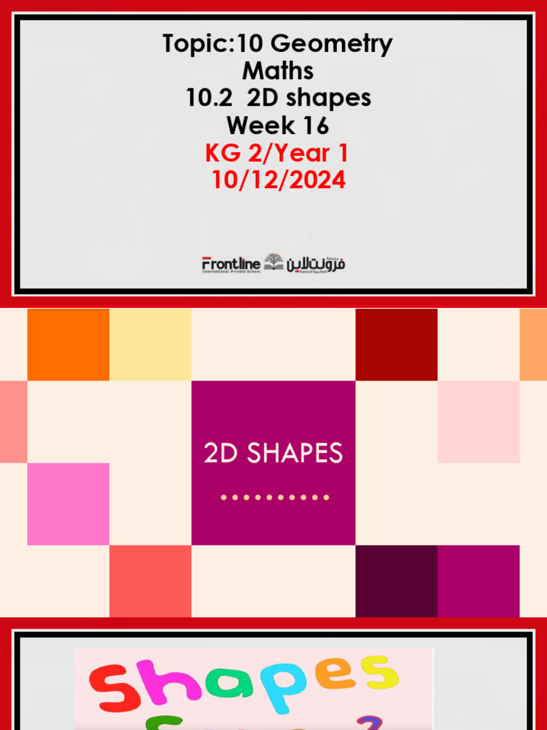 KG2 Week 16 10.2 Maths Lesson Summary | PDF