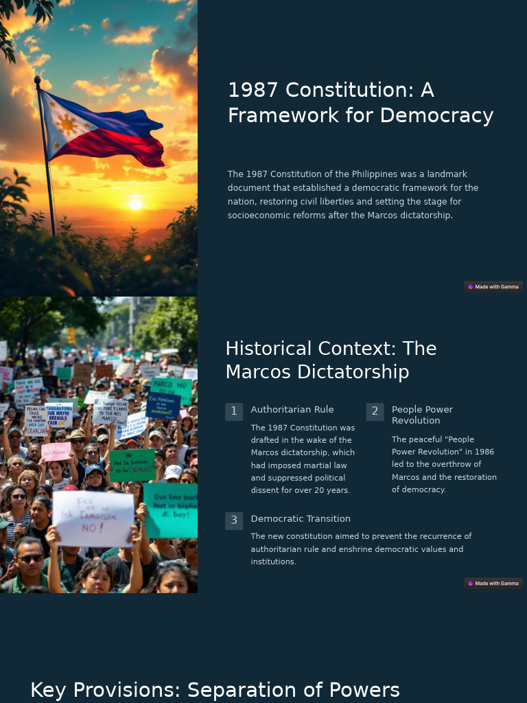 1987 Constitution A Framework For Democracy | PDF | Democracy ...