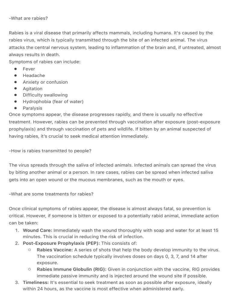 What Are Rabies 2 | PDF