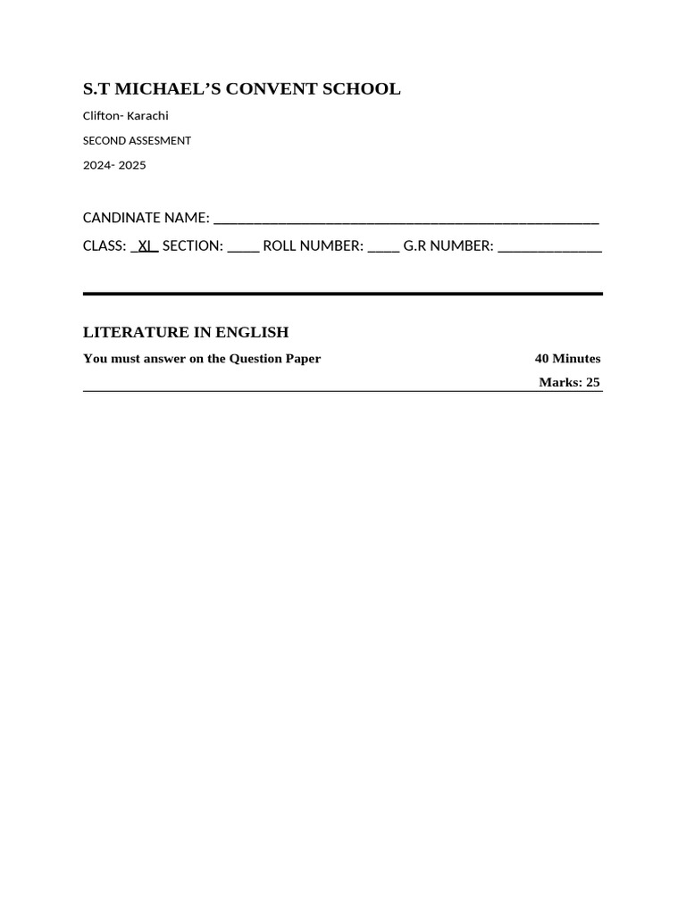 Literature in English 2010 | PDF