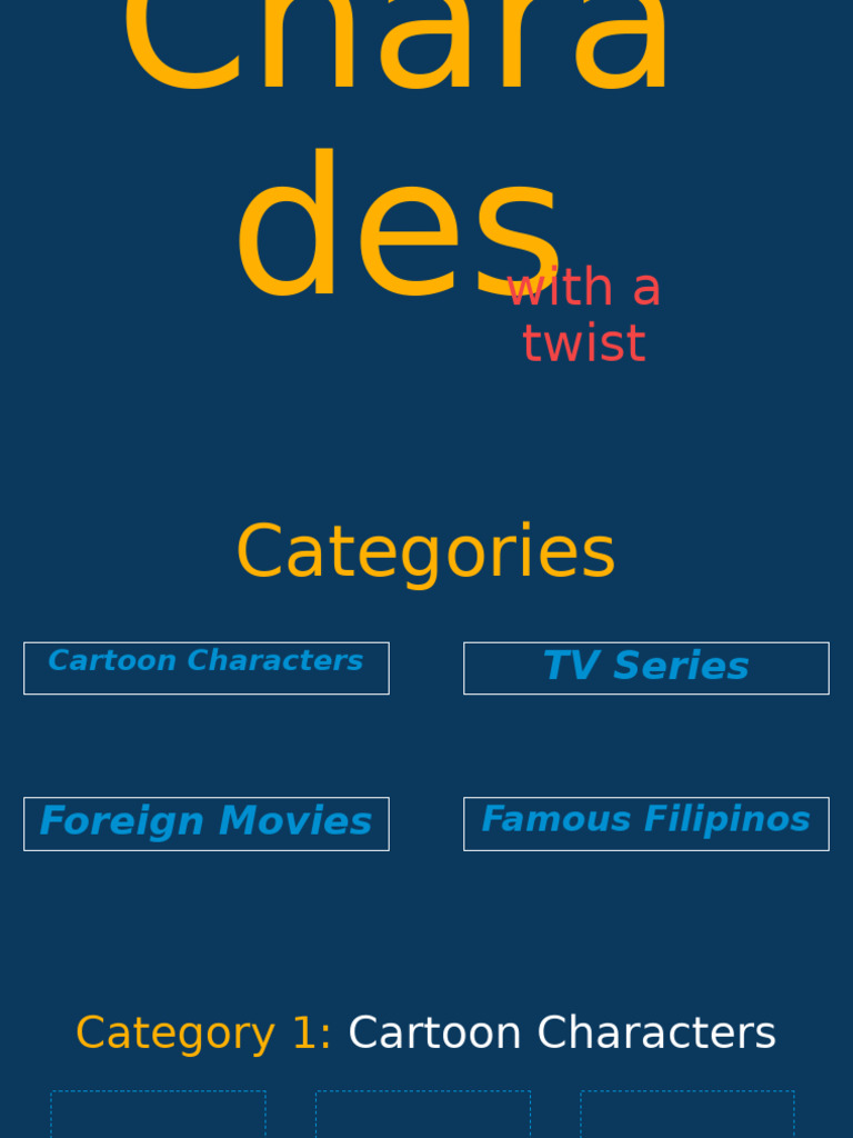 Unique Character Categories Overview | PDF
