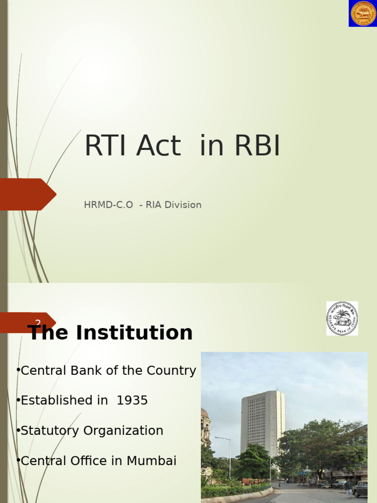 4S 1 RBI Deepak Singhal ED | PDF | Reserve Bank Of India | Banks