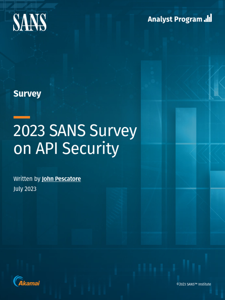 2023 SANS Survey On API Security | PDF | Computer Security | Security