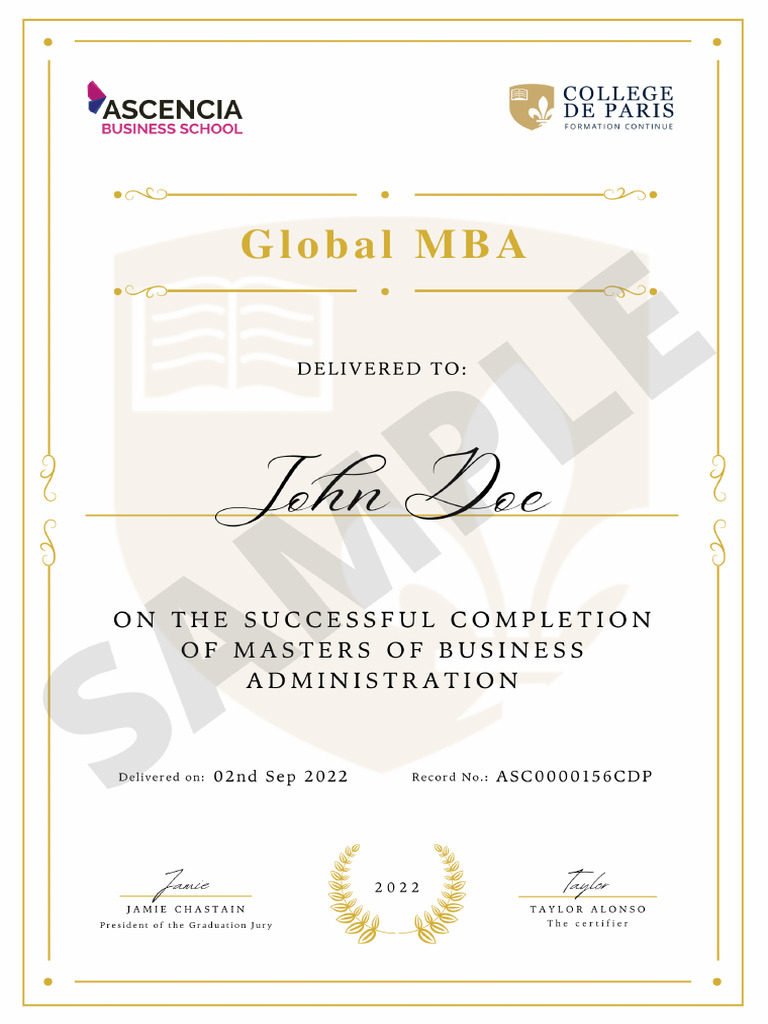 Global Mba Certi | PDF