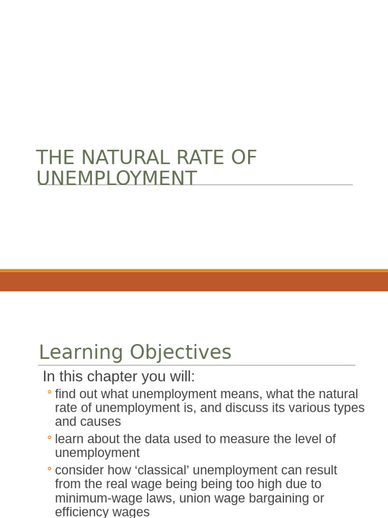 Natural Rate Unemployment | PDF | Unemployment | Labour Economics