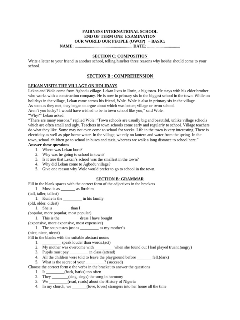 English Language Primary 5&6 | PDF | Pronoun | Language Mechanics