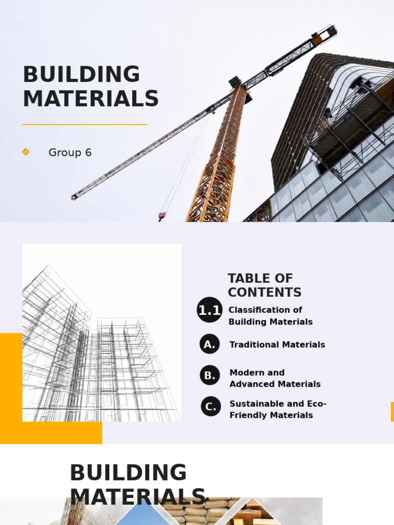 Building Materials Group 6 | PDF | Building Materials | Concrete