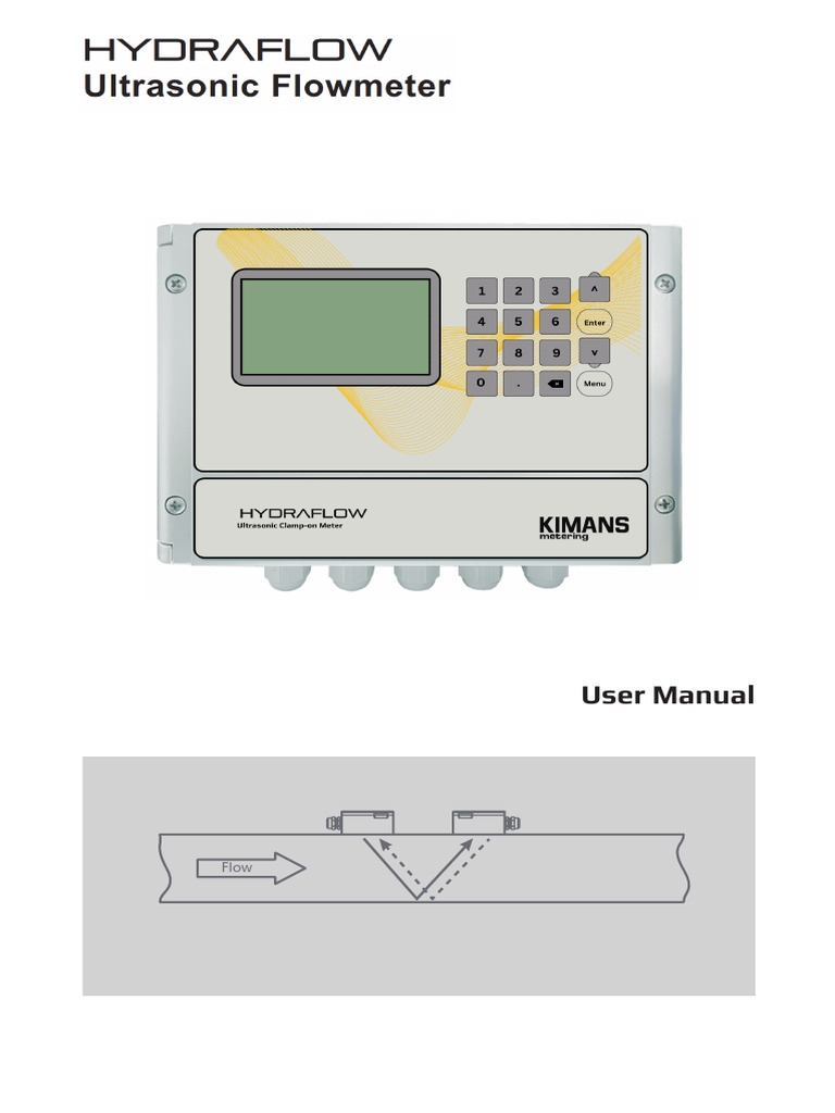 Hydraflow-UCFM Usermanual | PDF | Flow Measurement | Power Supply