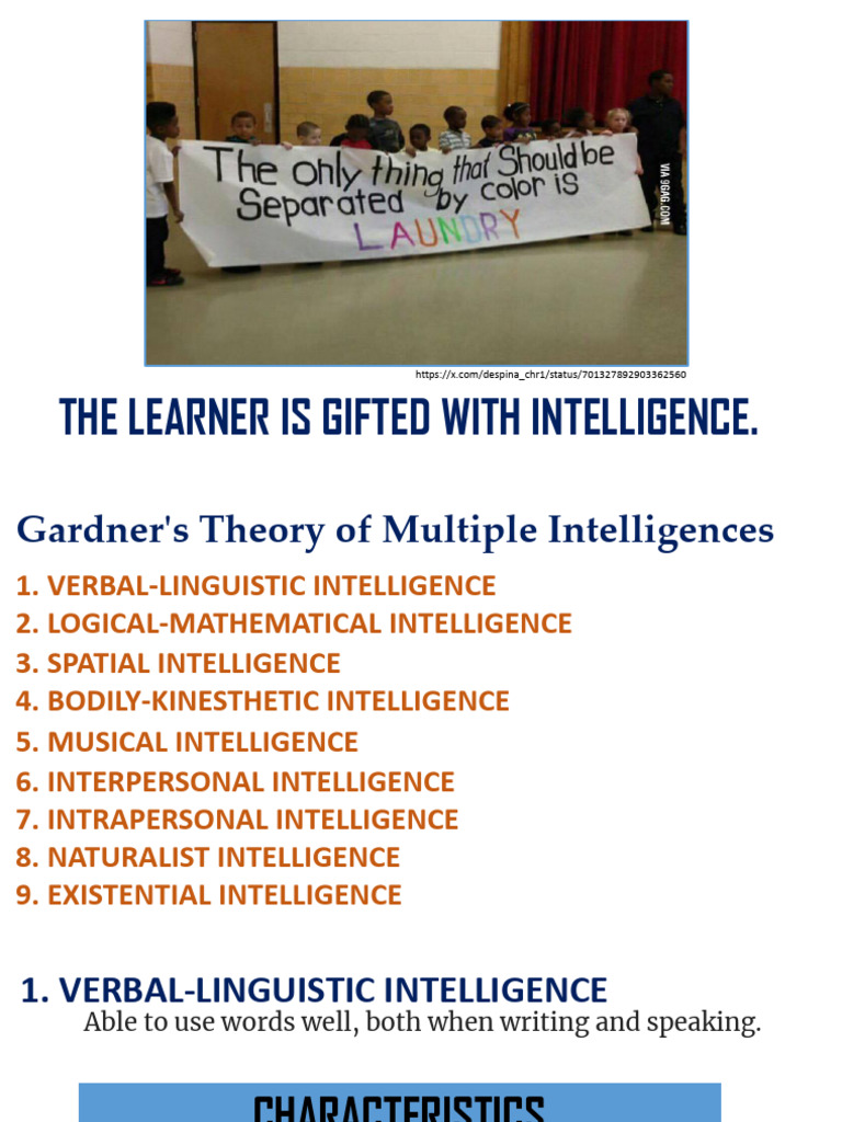 Gardner's Theory of Multiple Intelligences | PDF | Intelligence ...