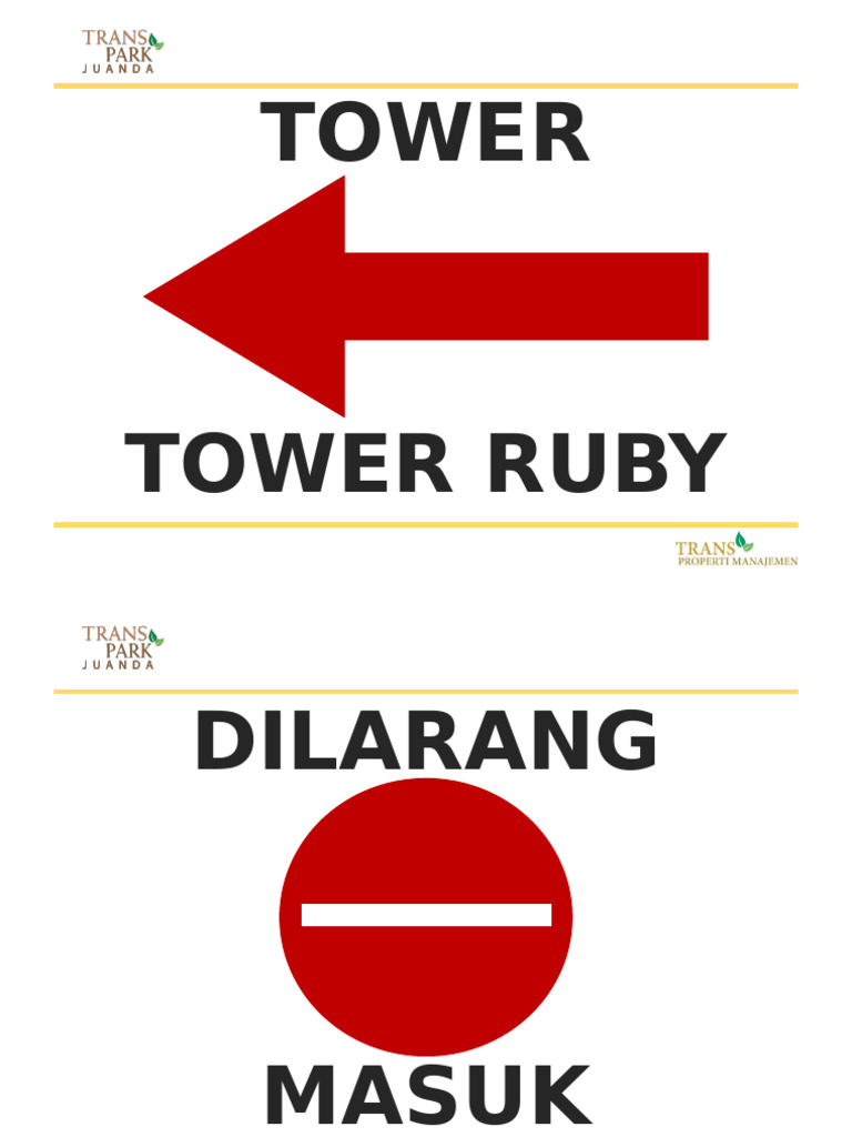 Sign Parkir | PDF
