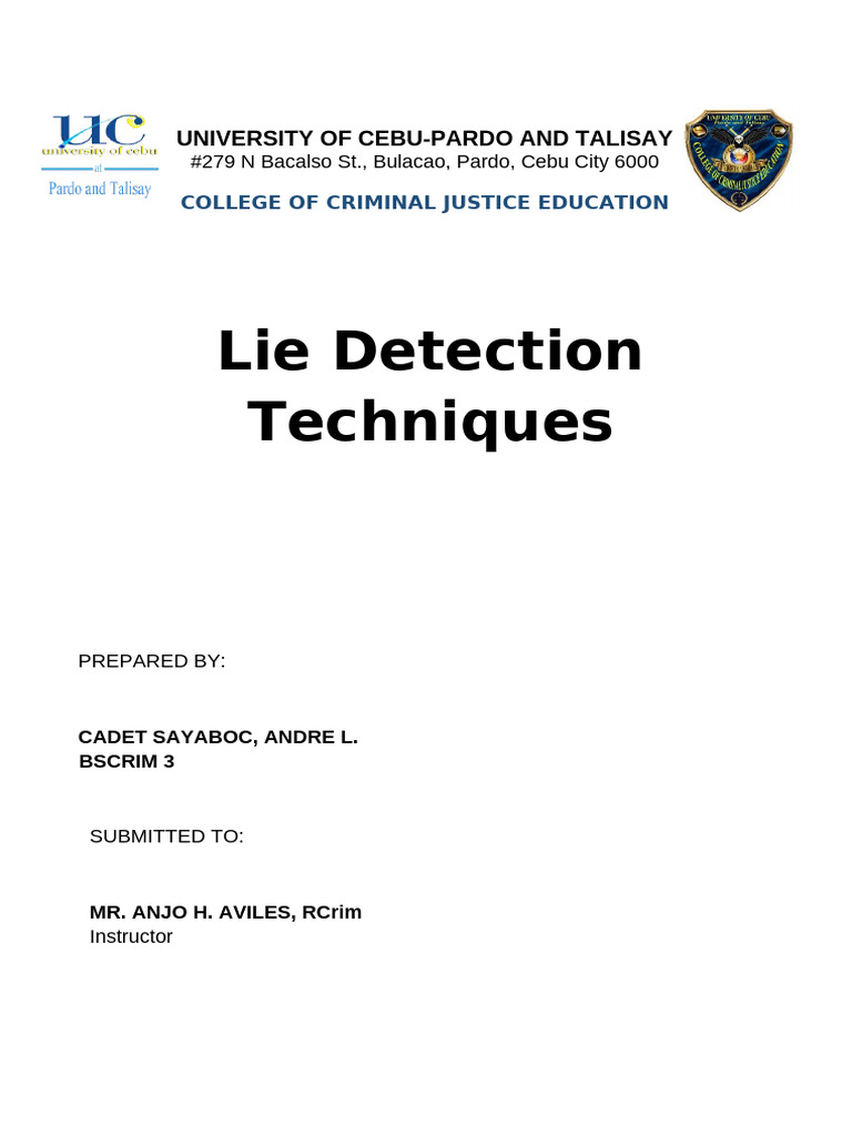 Polygraph Pdf Polygraph Justice