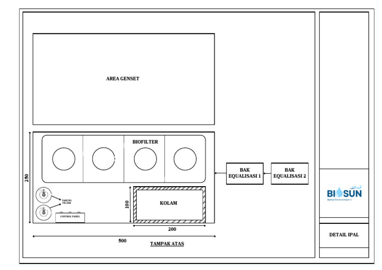 Layout Ipal Ipdn - Tampak Atas | PDF