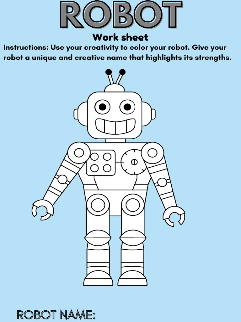 Robot Worksheet | PDF